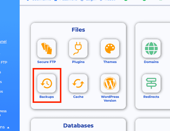 How to download your backup files - Managed WordPress Hosting Platform