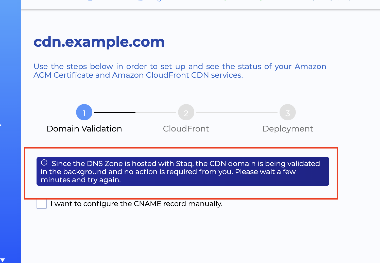 How to setup Staq Traditional CDN - Staq Knowledge Base
