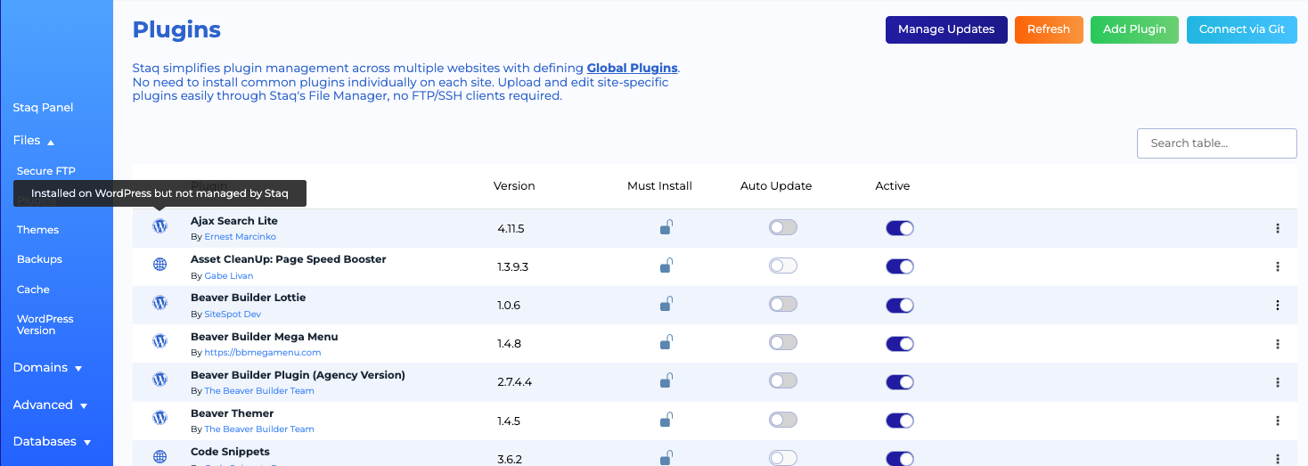 How to manually update Plugins/Themes faster using Staq Plugin Manager - Managed WordPress ...