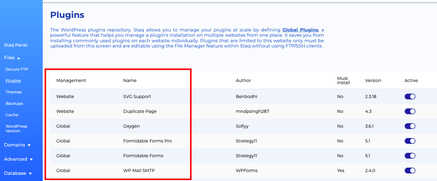 How to use Global Plugins to manage plugins at scale - Staq Knowledge Base