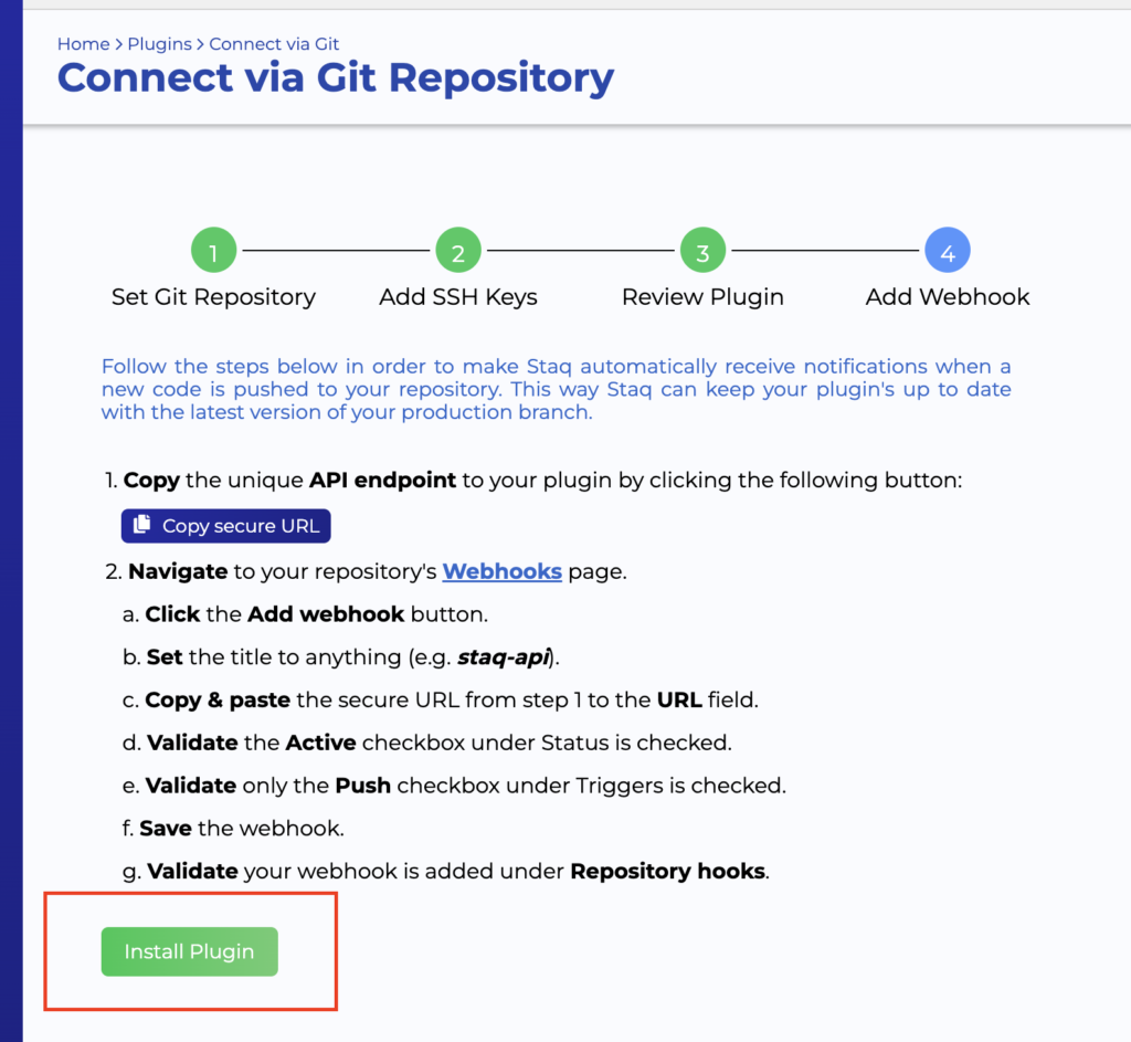 How to setup Bitbucket with Staq (plugin/theme only) - Managed WordPress Hosting Platform