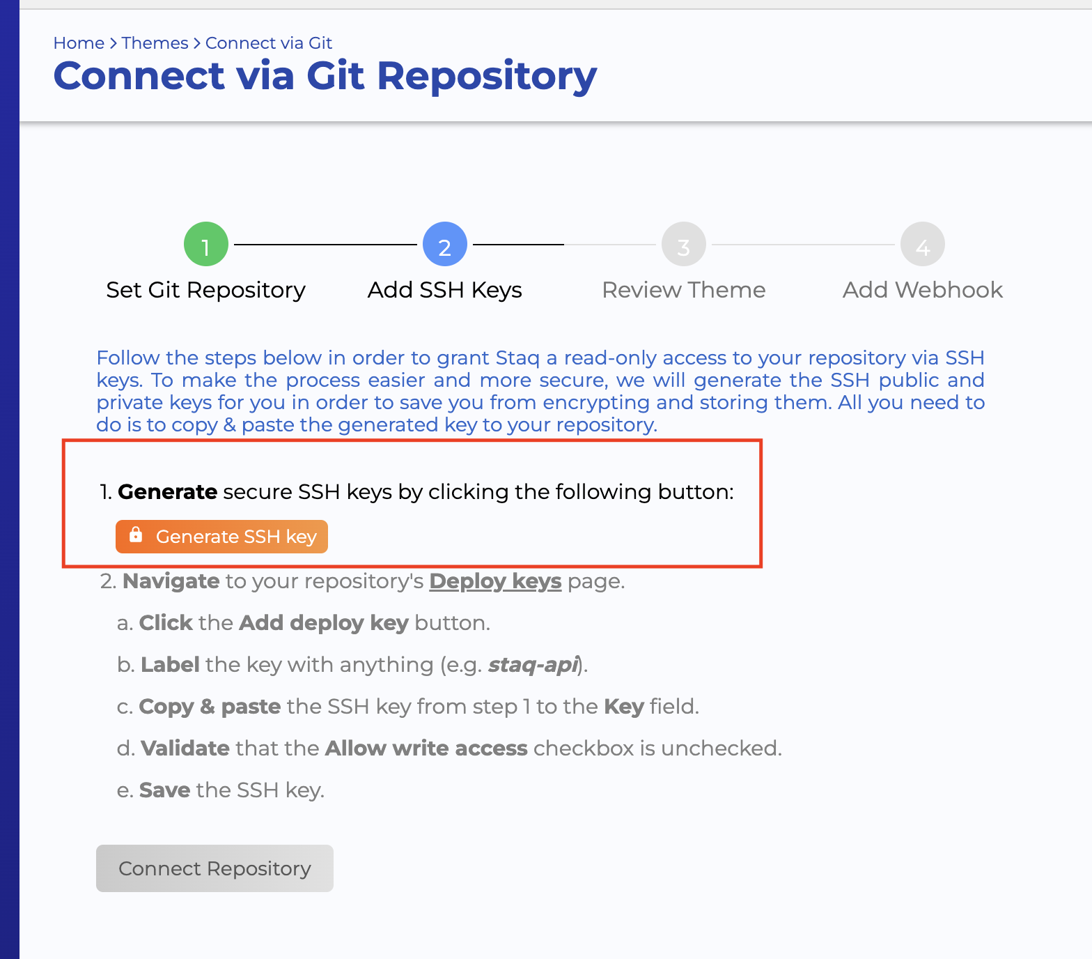 How to setup Github with Staq - Staq Knowledge Base