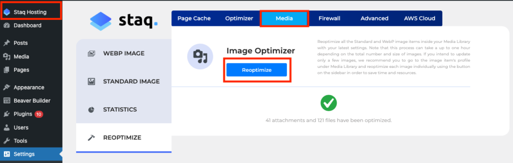 How to change the image compression settings - Managed WordPress Hosting Platform