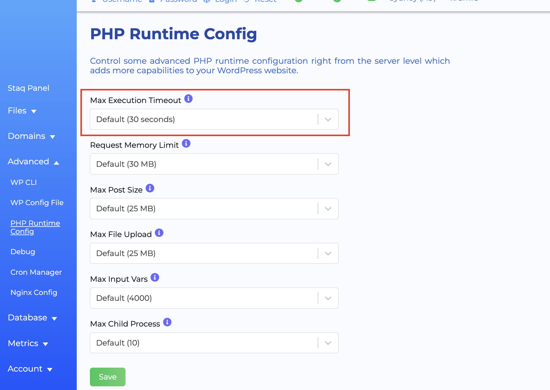 Increase Max Request Timeout - Staq Knowledge Base Increase Max Request Timeout - Staq Knowledge Base