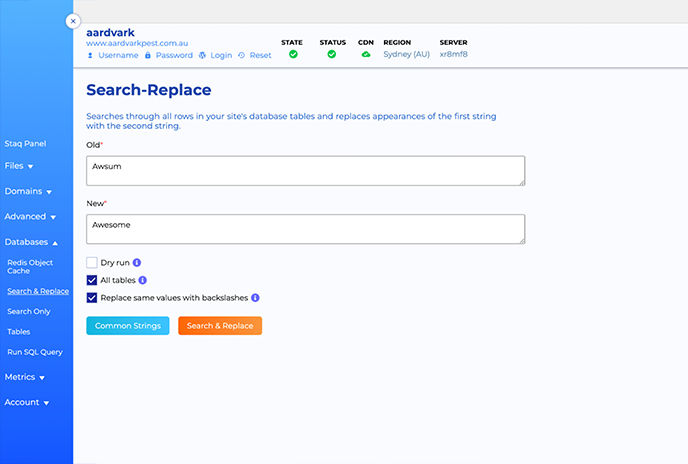 How To Do A Search And Replace Managed Wordpress Hosting Platform