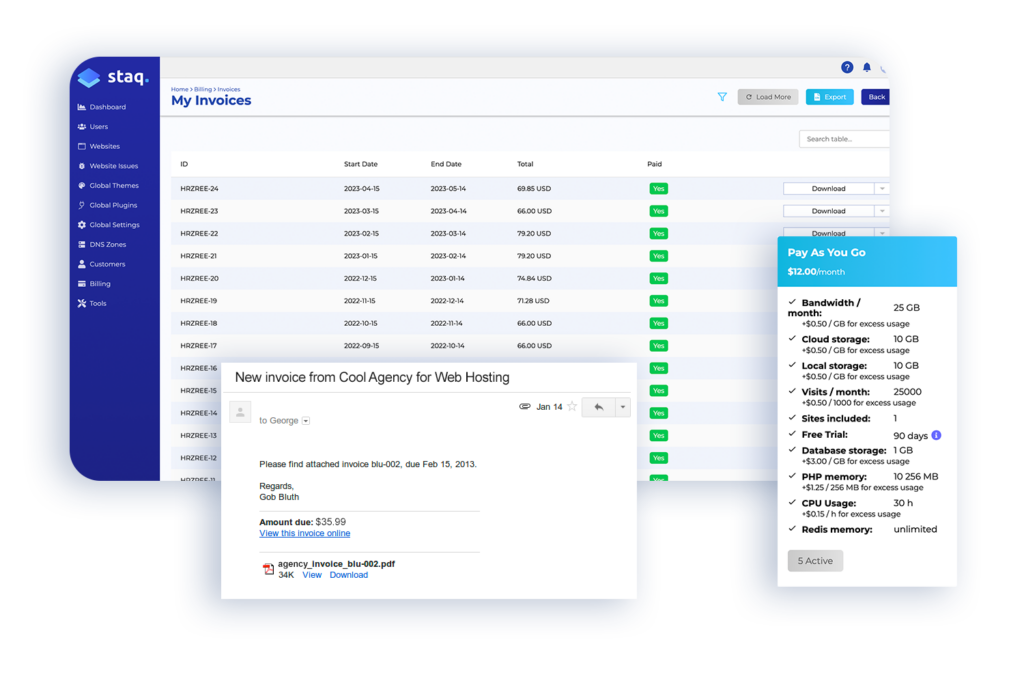 Billing - Managed WordPress Hosting Platform