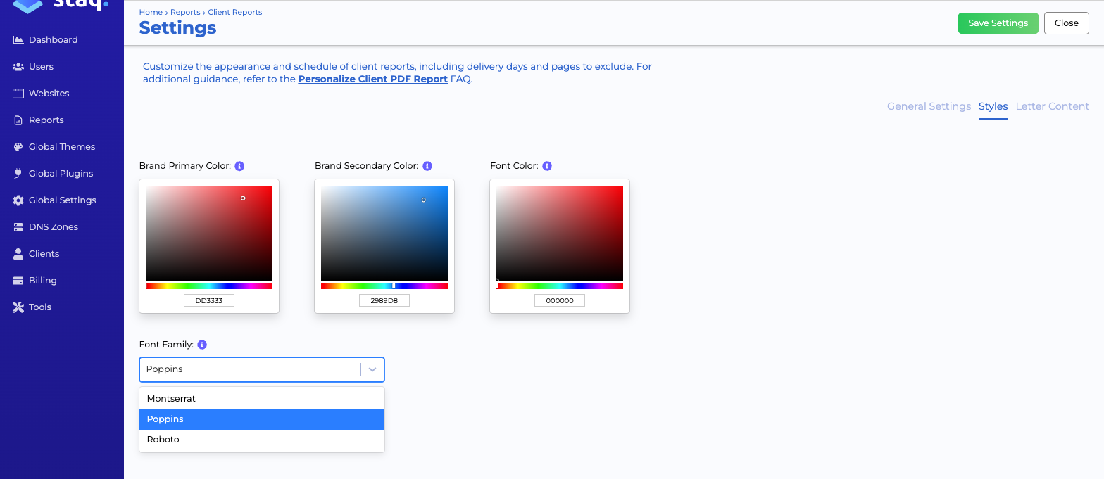 How to setup Client PDF Reports - Managed WordPress Hosting Platform