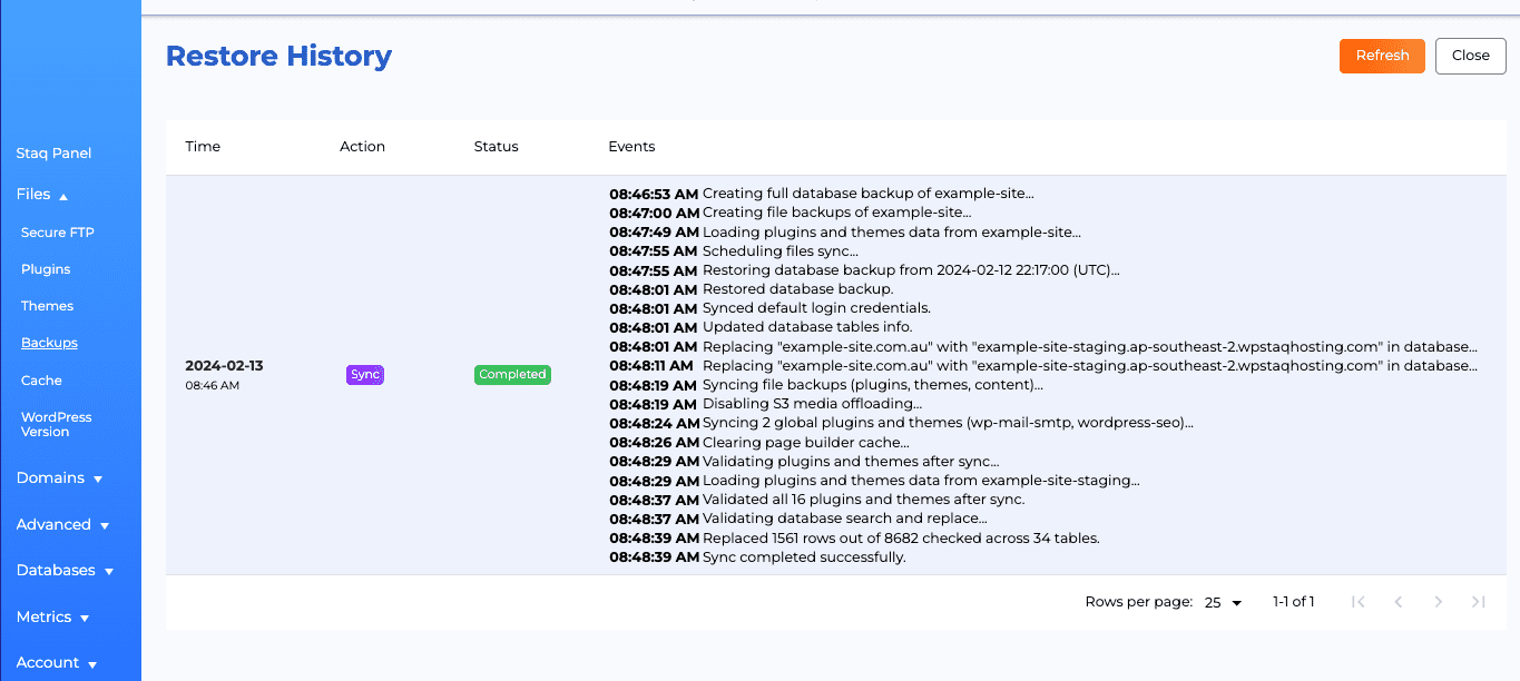 How to create a staging site - Managed WordPress Hosting Platform