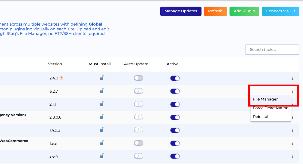 How to edit plugins/themes using a file manager editor - Managed WordPress Hosting Platform