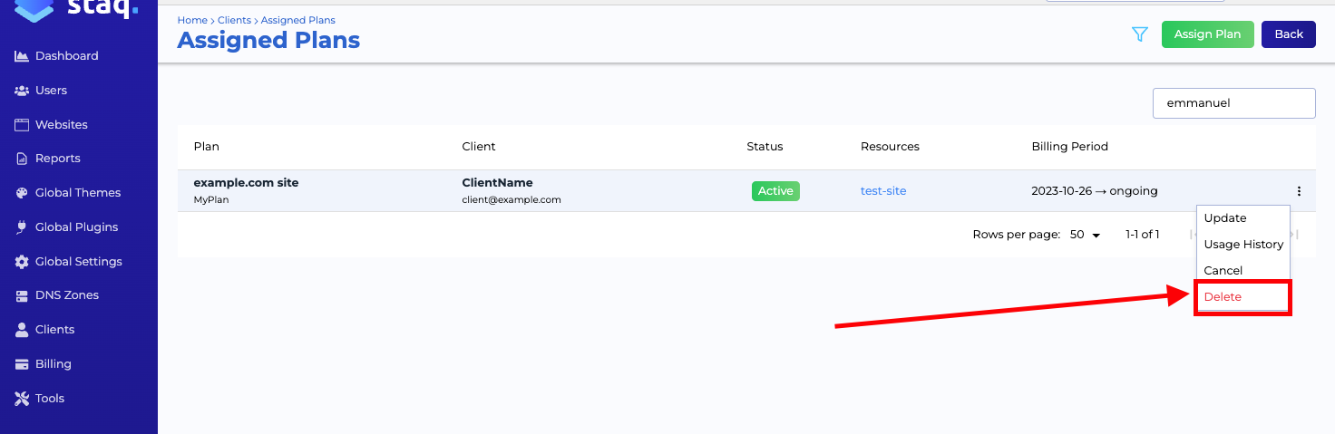Canceling an existing site subscription and assigning it to a new user - Managed WordPress ...
